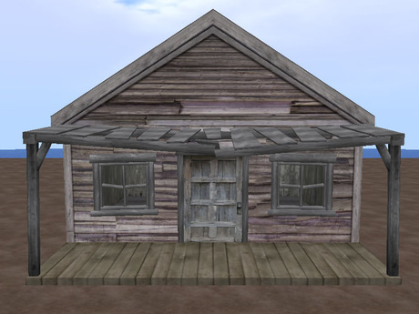 Second Life Marketplace - RE Old Shack w/Breaking Porch- Old West Shop ...