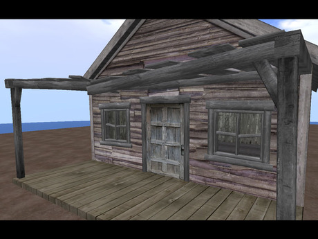 Second Life Marketplace - RE Old Shack w/Breaking Porch- Old West Shop ...
