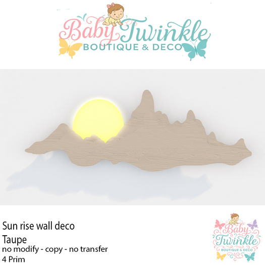 Second Life Marketplace - sun rise wall deco taupe