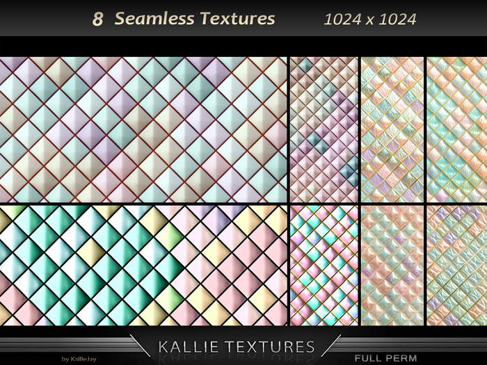 Second Life Marketplace - KJ Opalesque Tiles Seamless Textures