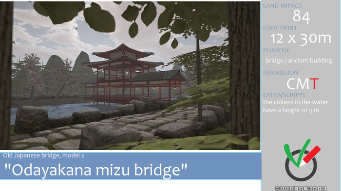 Second Life Marketplace - MAke a MArk - [Odayakana mizu] bridge - Old ...