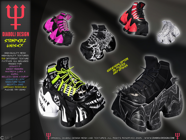 Second Life Marketplace - DIABOLI DESIGN - STOMPERZ UNISEX