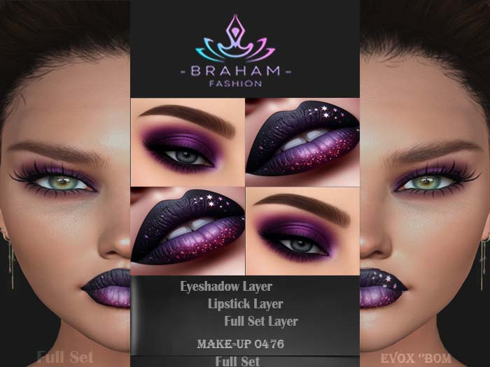 Second Life Marketplace - '' Braham Fasihon ''Make Up EvoX ''Bom'' 0476