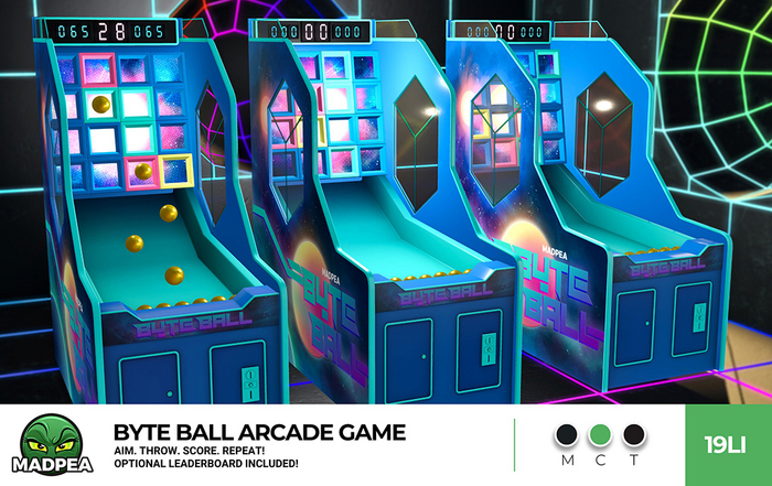 Second Life Marketplace - MadPea Byte Ball Arcade Game