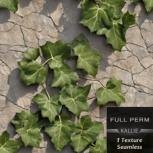 Second Life Marketplace - KJ Green Leafs Wall Texture Seamless