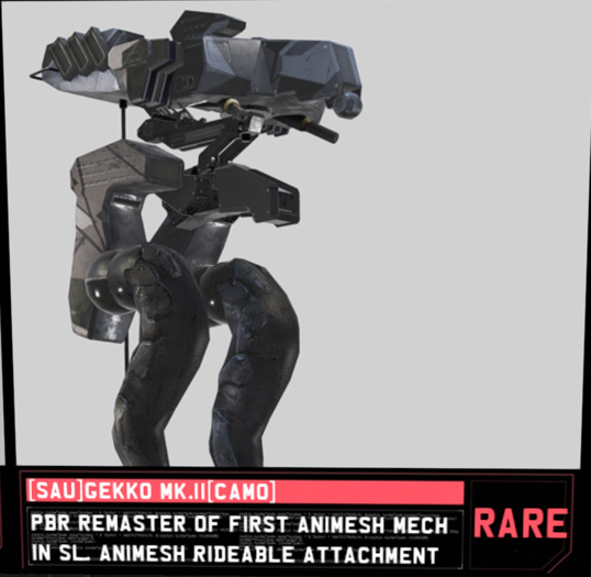 Second Life Marketplace - [sau]Gekko MK.II[Camo] RARE