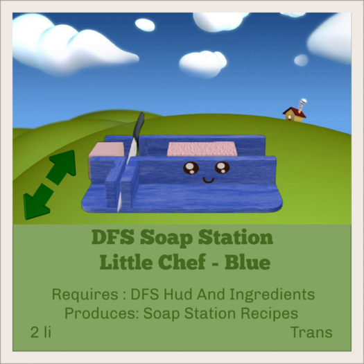 Second Life Marketplace - DFS Soap Station - Little Chef - Blue