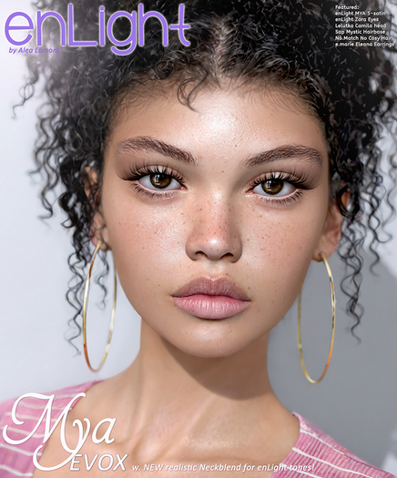 Second Life Marketplace - enLight MYA 5-satin BOM *Head skins* (EvoX)