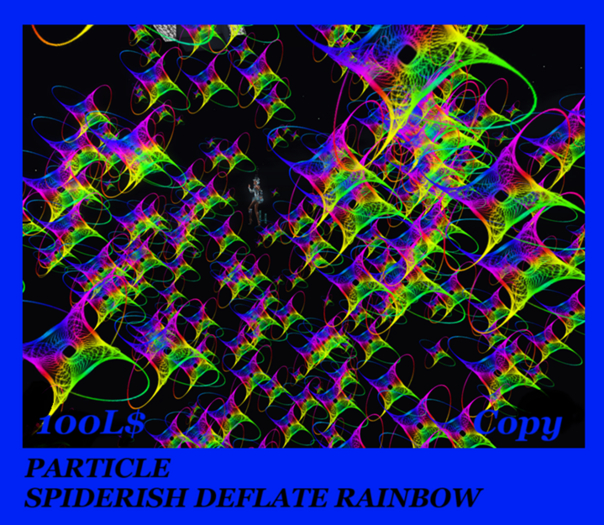 Second Life Marketplace - PARTICLE SPIDERISH DEFLATE RAINBOW