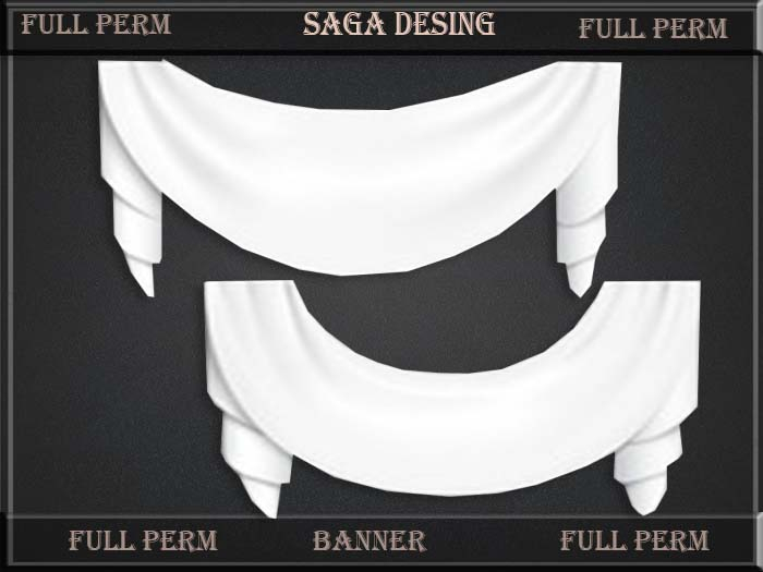 Second Life Marketplace - ''SaGa Design'' Full Perm ''Banner ''056