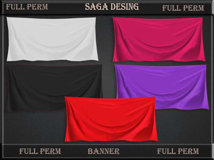 Second Life Marketplace - ''SaGa Design'' Full Perm ''Banner ''060