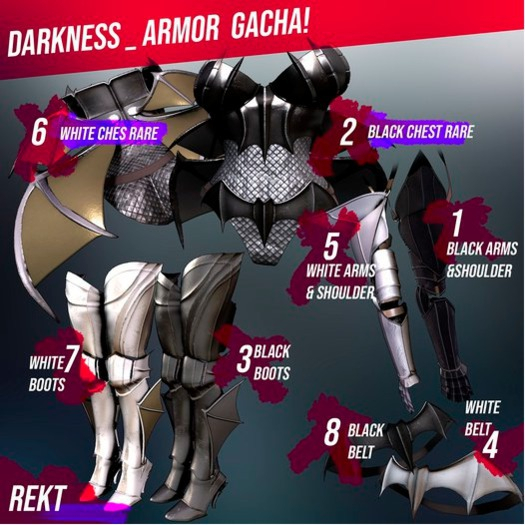 Second Life Marketplace - REKT_Darkness Armor Female #4 Belt maitreya