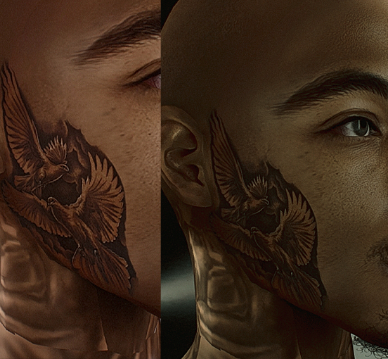 Second Life Marketplace - FR ~ Right Birdies Odell Face Tattoo