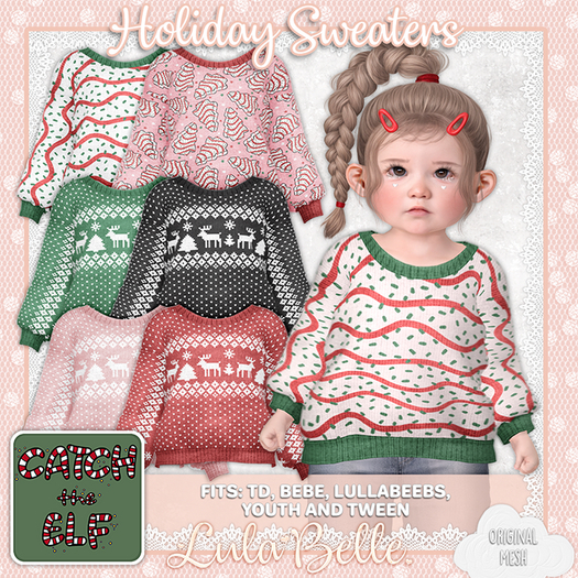 Second Life Marketplace - {Lula Belle} GIFT Holiday Sweaters {boxed}