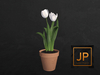 Second Life Marketplace - Flower Pot x white - Amelia's Garden - Magnetic