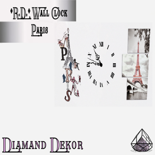 Second Life Marketplace - *R.D.* DEMO Wall Clock Paris