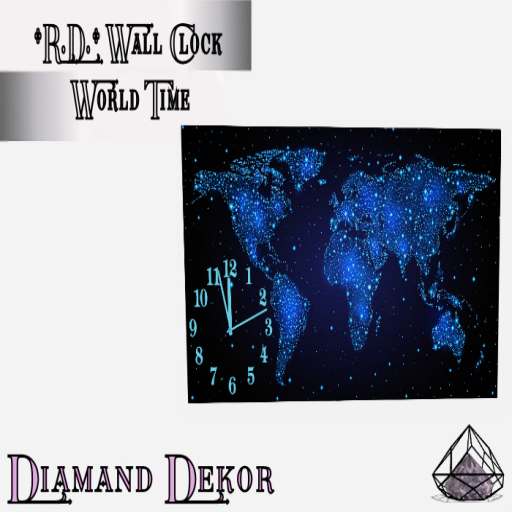 Second Life Marketplace - *R.D.* DEMO Wall Clock World Time