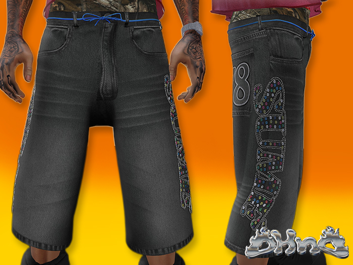 Second Life Marketplace - @DHND - STITCH GOD SHORT[GREY]