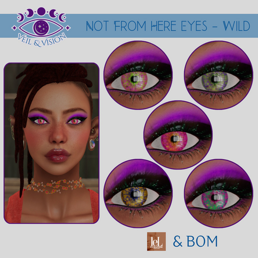 Second Life Marketplace - Veil & Vision Not From Here Eyes - Wild ...