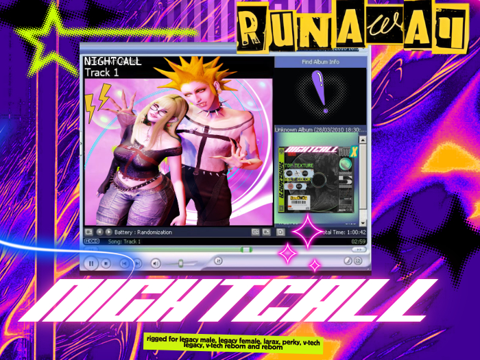 Second Life Marketplace - runaway: nightcall top (FP)