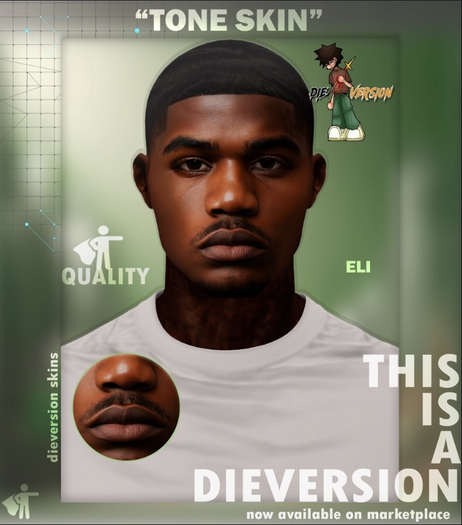 Second Life Marketplace - /DV/ Tone Demo Skin (Eli)