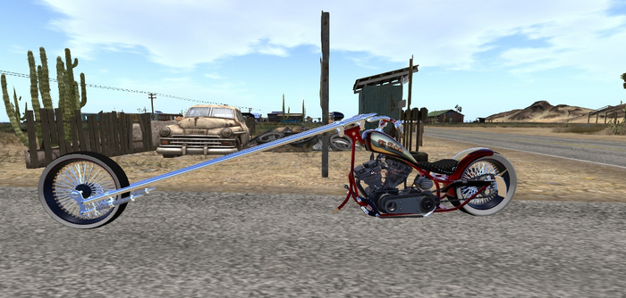 Second Life Marketplace - El Cabron - Long Rail - Custom Chopper (PBR ...