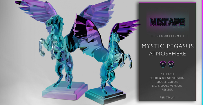 Second Life Marketplace - MIXTAPE Decor - mystic pegasus - atmosphere