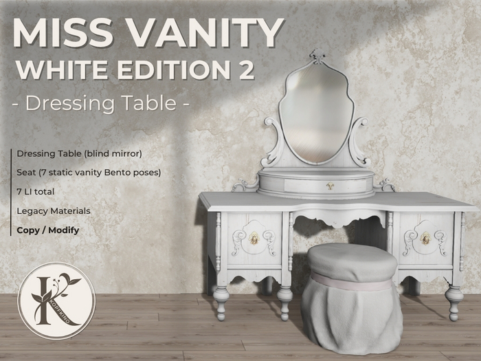 Second Life Marketplace - KOPFKINO - Miss Vanity White Edition 2 ...