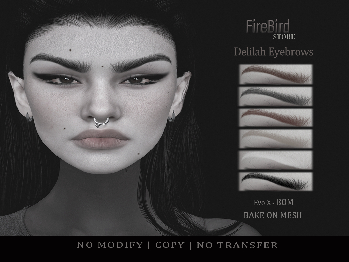 Second Life Marketplace - [FB] Delilah Eyebrows - DEMO