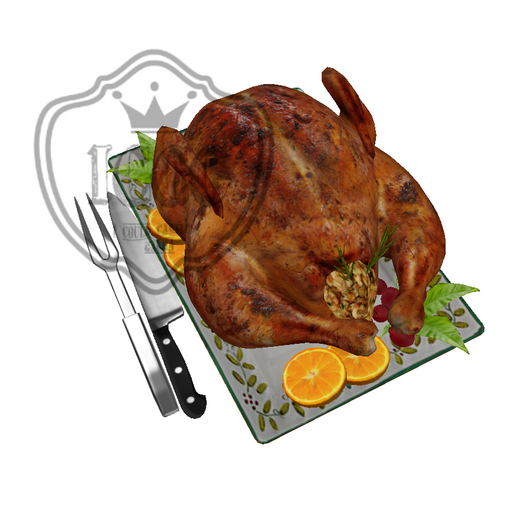 Second Life Marketplace - DFS TG Turkey Platter (4 Uses) x10