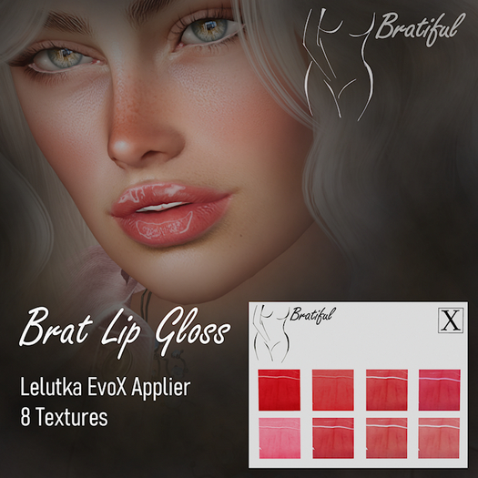 Second Life Marketplace - Brat Lip Gloss (for Lelutka mesh heads)