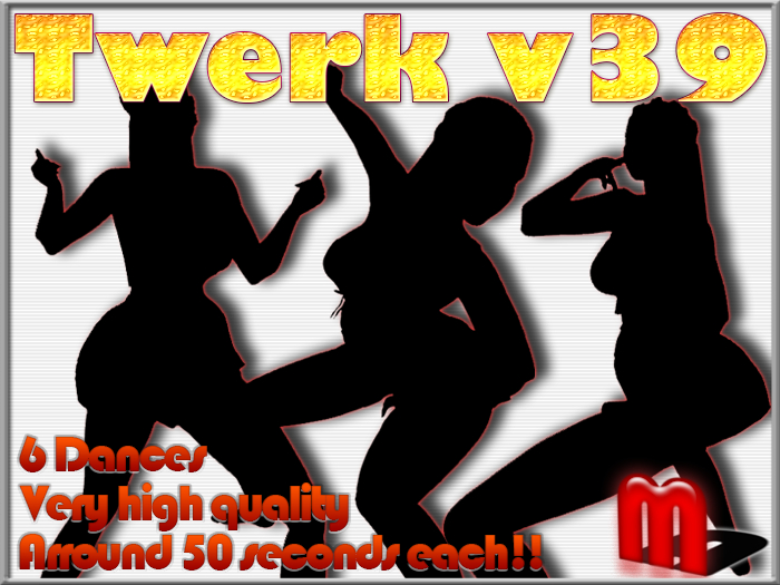 Second Life Marketplace - MocapAnimations Twerk v39 BENTO Dances Pack!