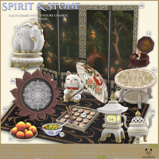 Second Life Marketplace - 10 Spirit & Stone - Dim Sum Delights