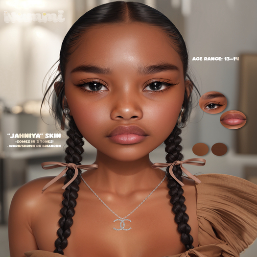 Second Life Marketplace - NUMMI - "JAHNIYA" Skin [Praline] Add Me!