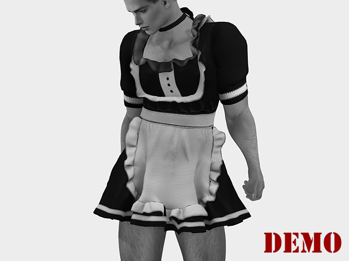 Second Life Marketplace - DEMO TwoSided French maid dress for male bodies