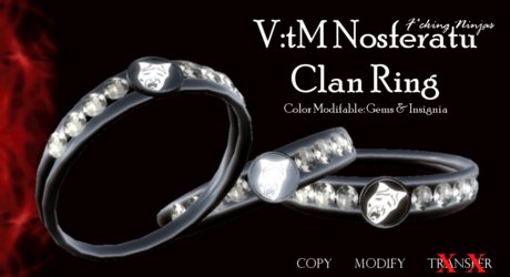 Second Life Marketplace - *FN* V:tM Noseferatu Clan Ring