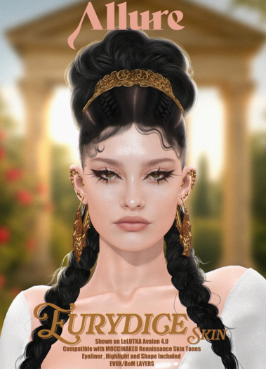 Second Life Marketplace - ALLURE - Eurydice Skin - FATPACK / MOCCINAKED ...