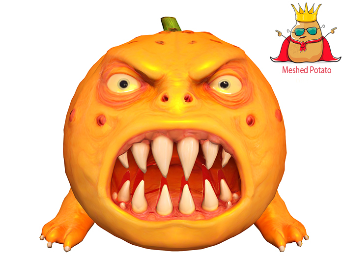 Second Life Marketplace - Orange Monster Full Perm