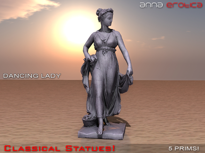 Second Life Marketplace - Anna Erotica Classical Statues - Dancing Lady
