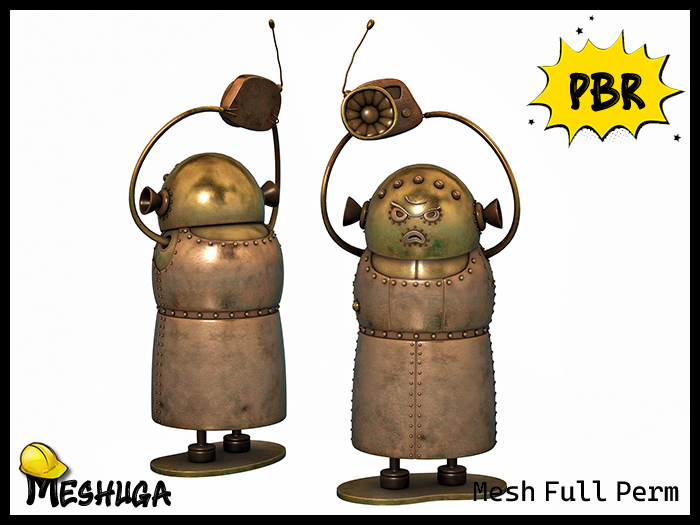 Second Life Marketplace - Meshuga PBR Steampunk Robot Grandma FULL PERM ...
