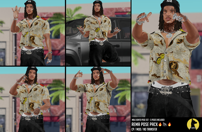 Second Life Marketplace - Of Breed: Rema Pose Pack ~ Bento for Pics