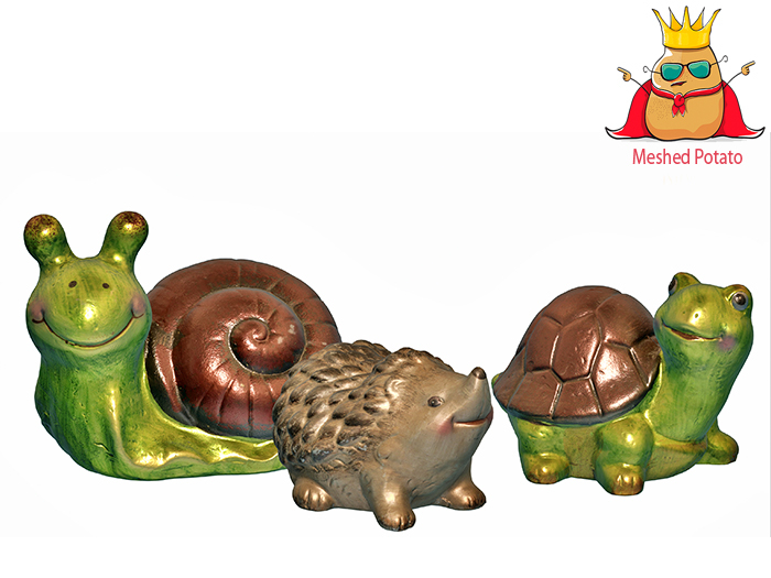 Second Life Marketplace - Meshed Potato Garden PBR Statues Full Perm