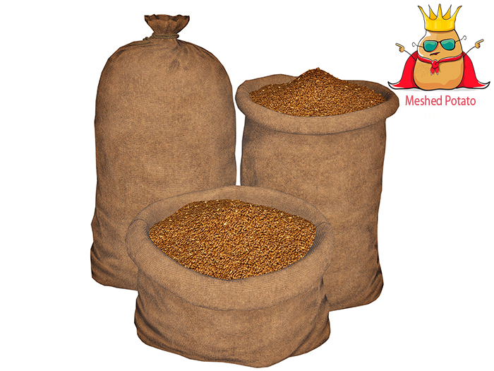 Second Life Marketplace - Meshed Potato Burlap PBR Sacks of Barley Full ...