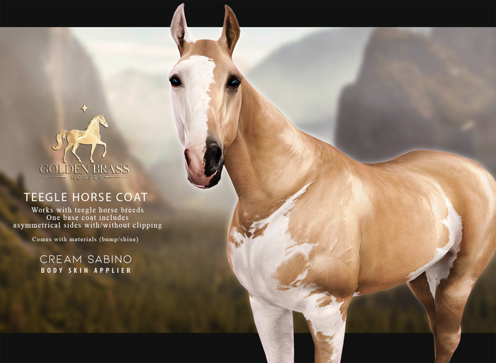 Second Life Marketplace - [Golden Brass] Teegle Coat / Cream Sabino