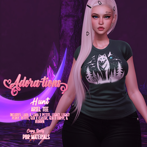 Second Life Marketplace - Adora-tions - Hunt Ariel Tee