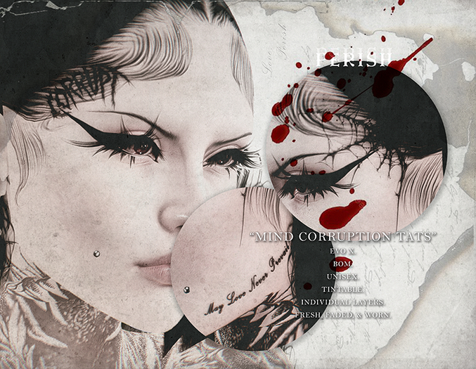 Second Life Marketplace - PERISH. MIND CORRUPTION TATS