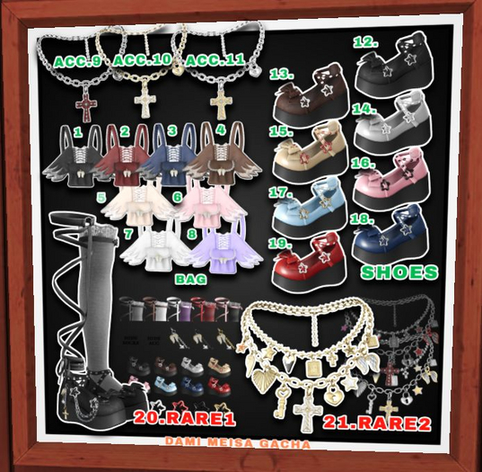 Second Life Marketplace - 17.DAMI.MEISA GACHA#shoes(e.body)