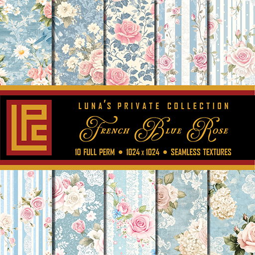 Second Life Marketplace - LPC French Blue Rose Full Perm Seamless Textures