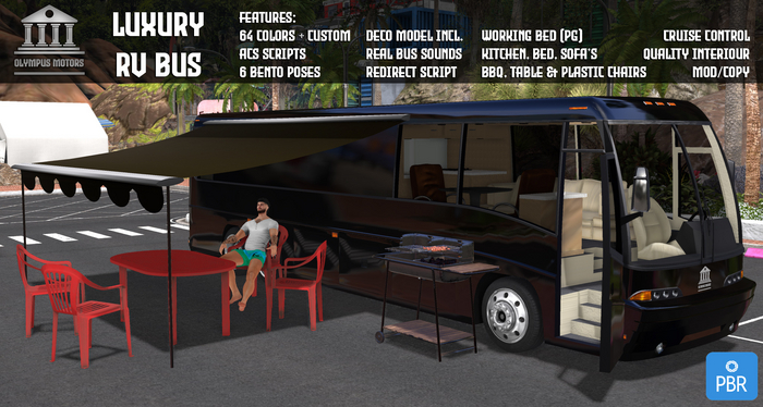 Second Life Marketplace - Olympus Motors | Luxury RV Bus [in 46+ colors ...