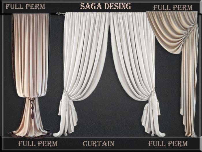 Second Life Marketplace - ''SaGa Design'' Full Perm ''Curtain ''Models 022